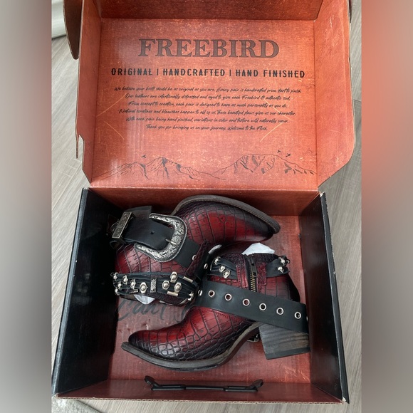 Shoes | Copy Freebird Saloons Red Croco 6 | Poshmark